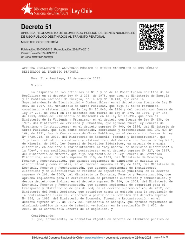 Decreto 51 - 30 DIC 2015 | PDF | Tecnología