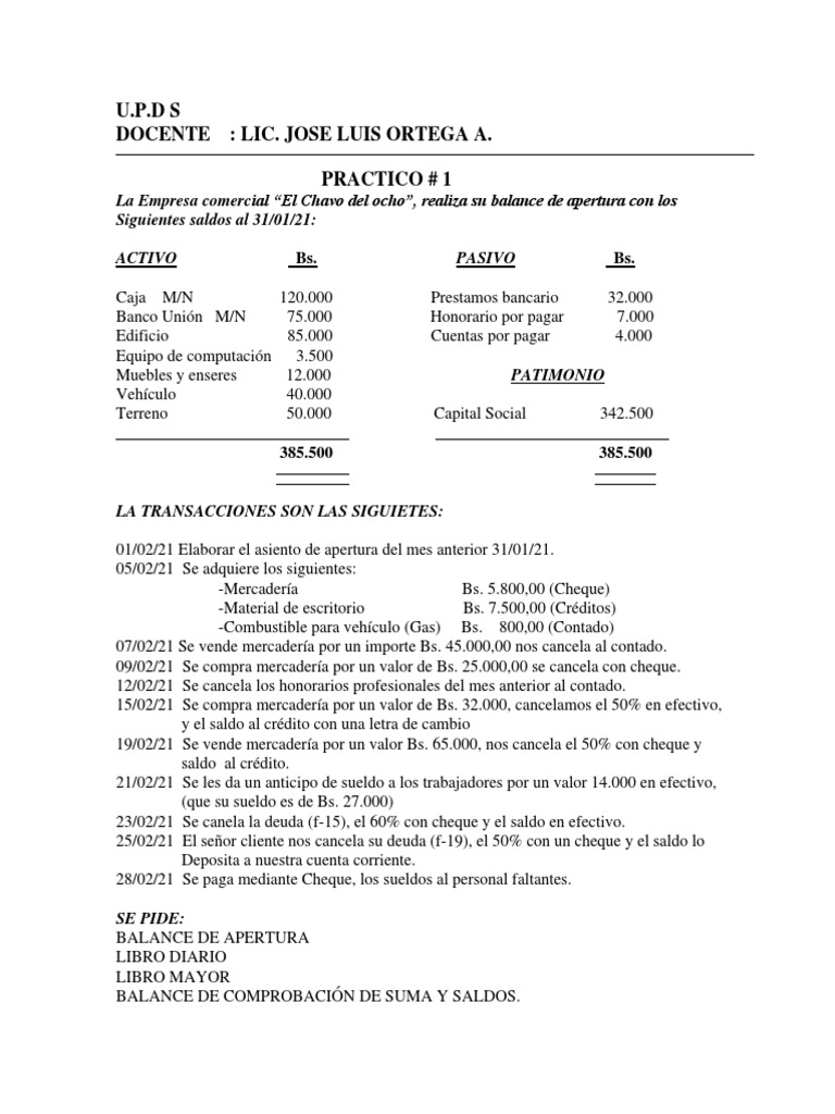 Ejercicio Practico # 1 | PDF