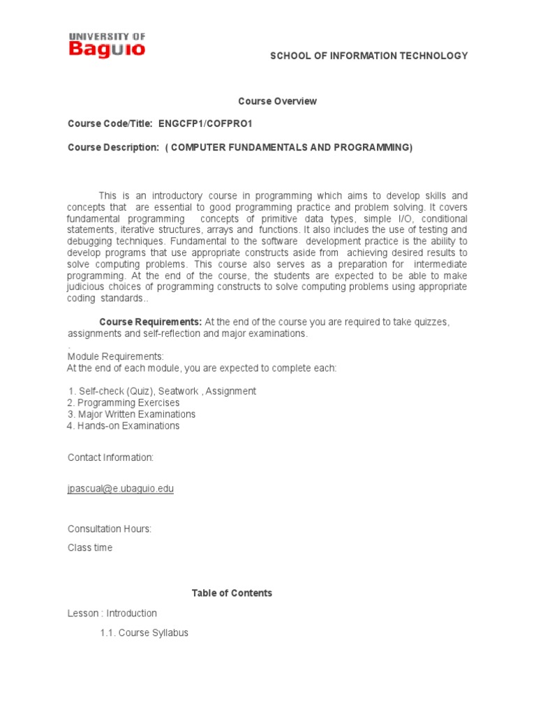 FG Module | PDF | Programming | Computer Program