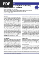 Rockwood Clinical Frailty Scale | PDF | Science & Mathematics