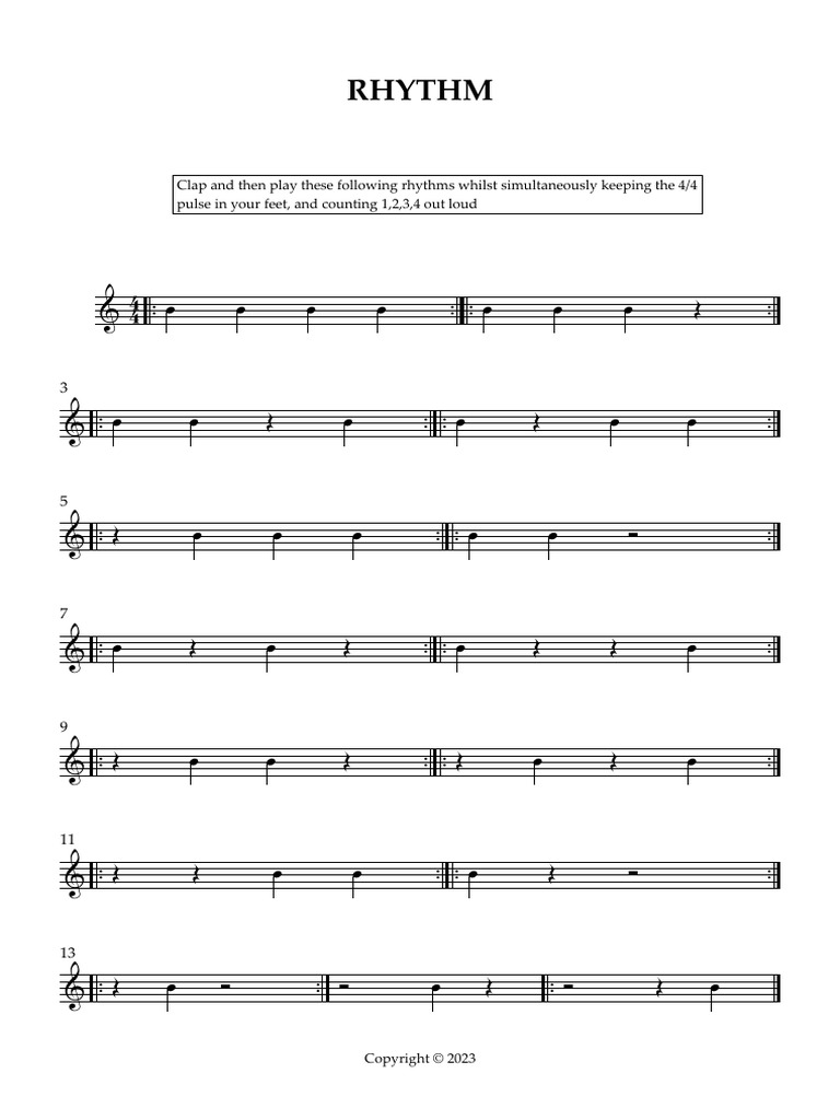 RHYTHM Studies Basic | PDF