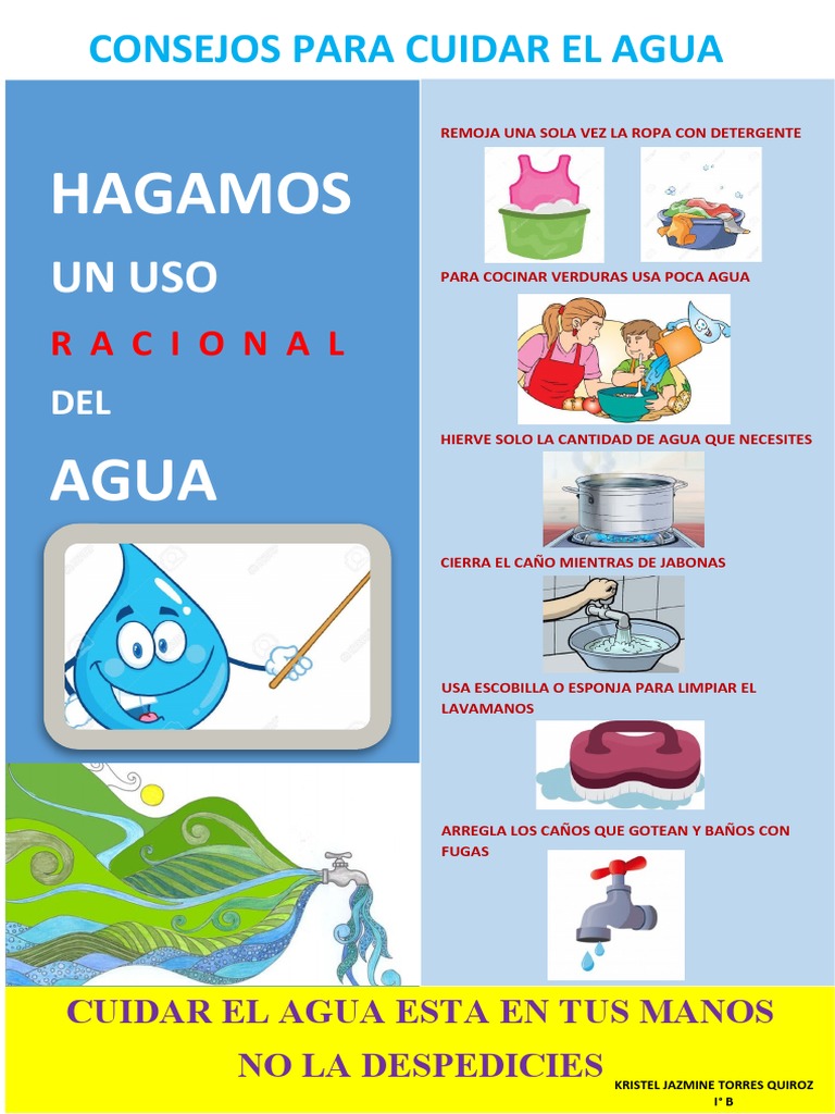 Afiche Del Cuidado Del Agua. | PDF