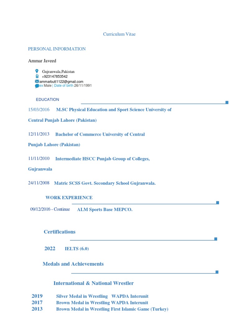 Amar cv-1 | PDF | Learning | Cognition