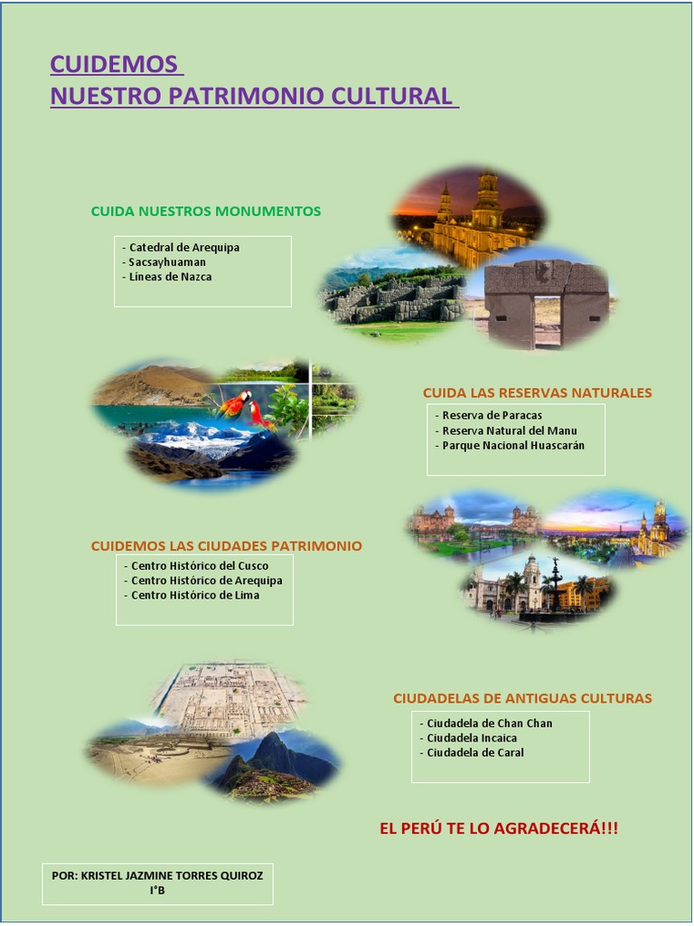 AFICHED CUIDEMOS PATRIMONIO CULTURAL | PDF