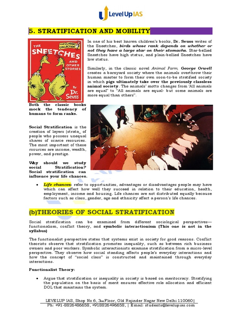 Social Stratification and Mobility | PDF