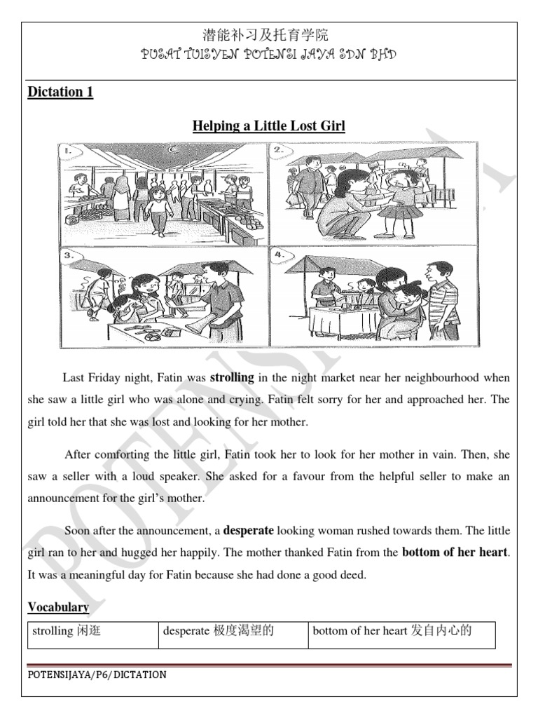 Dictation Year 6 | PDF