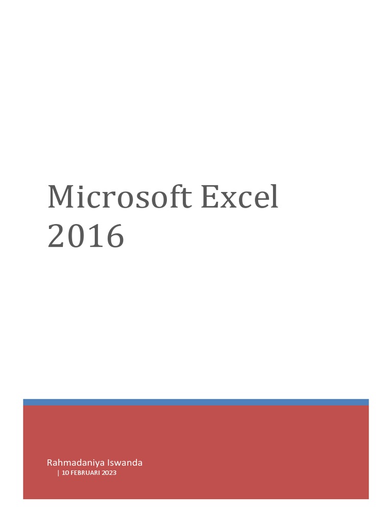 Microsoft Excel - Rahma | PDF