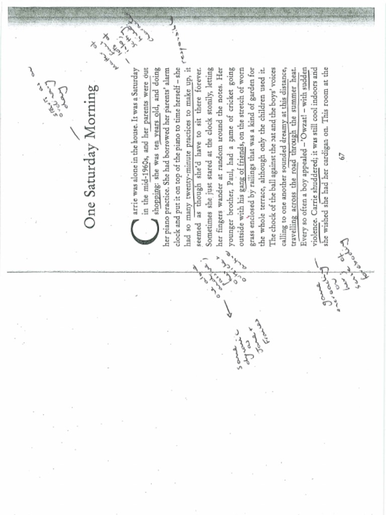 One Saturday Morning | PDF