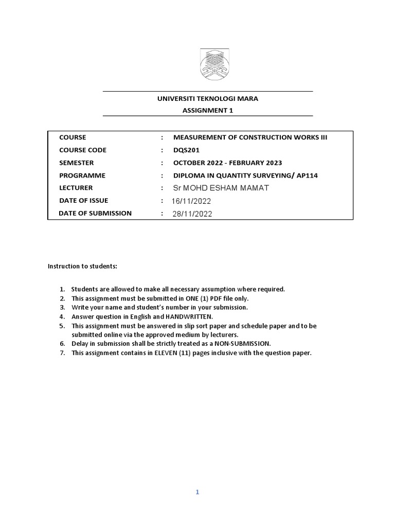 DQS201 Assignment 1 - FRAME | PDF
