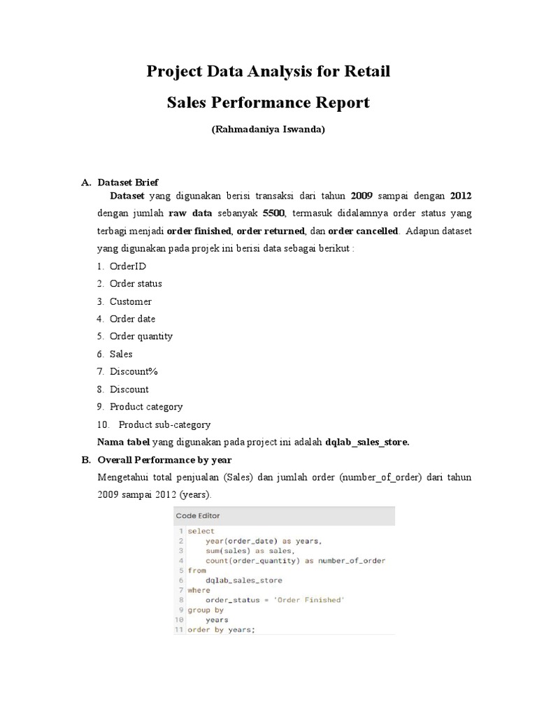 1.1 - Project Data Analysis For Retail | PDF