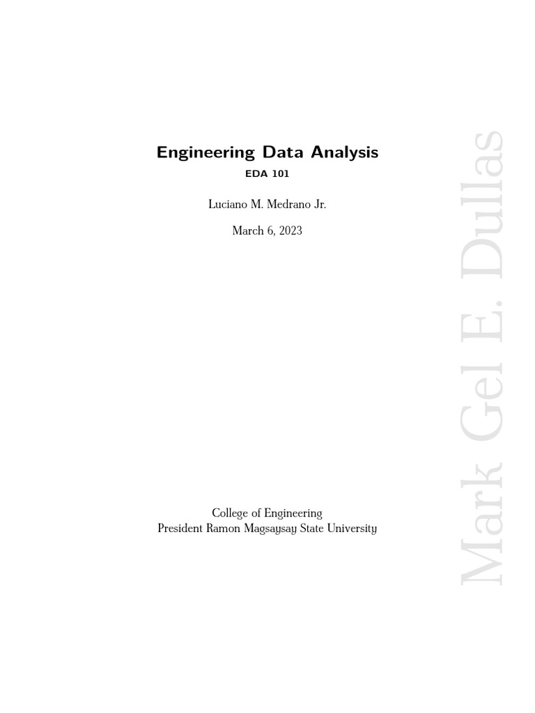 Statistics For Engineers V2ce | PDF | Probability Distribution | Statistics
