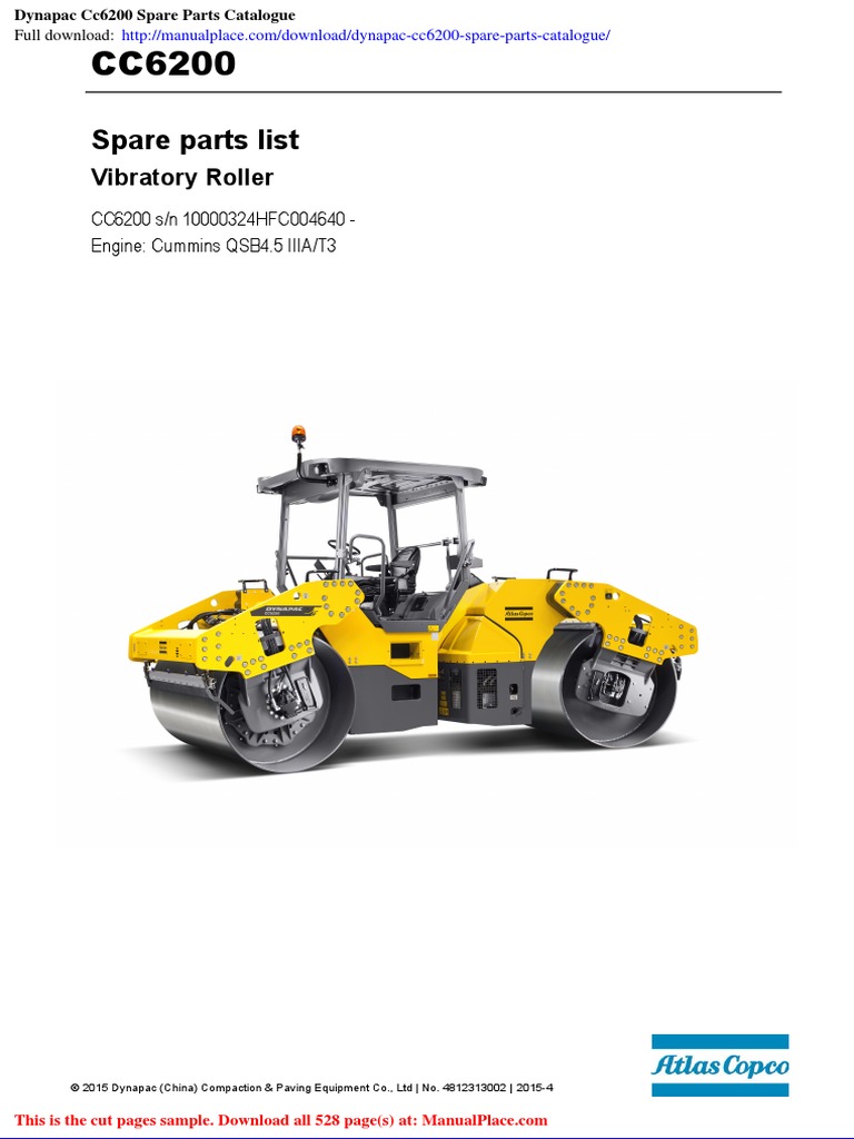 Dynapac CC6200 Parts Guide | PDF | Truck | Pump