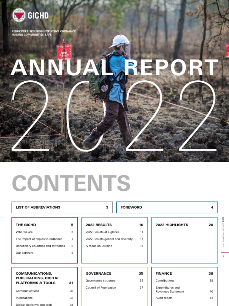 GICHD_2022_AnnualReport_Digital_FINAL__1_ | PDF | Explosive Weapons