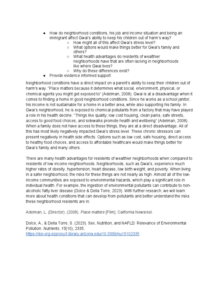 473 Discussion Place Matters | Download Free PDF | Poverty | Poverty ...