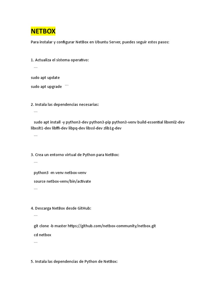 NETBOX | PDF | Informática