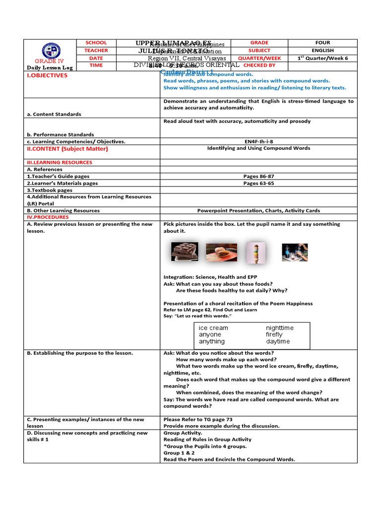 English COT 1st Quarter | PDF