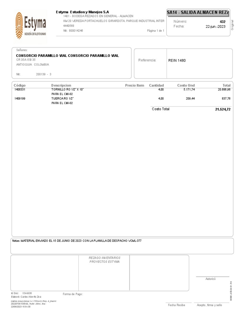 Sa14 - 432 Estyma | PDF