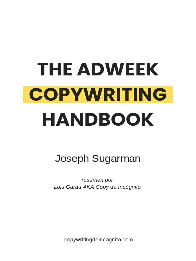 The Adweek Copywriting Handbook Resumen Por Copy de Incognito | PDF ...