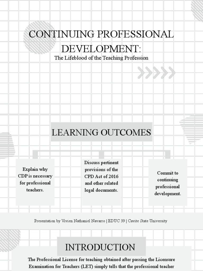 Continuing Professional Development | PDF