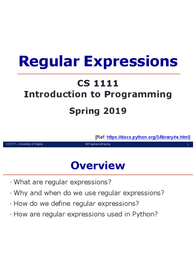 1111 23 Regex | PDF | Regular Expression | Computing 1111 23 Regex | PDF | Regular Expression | Computing