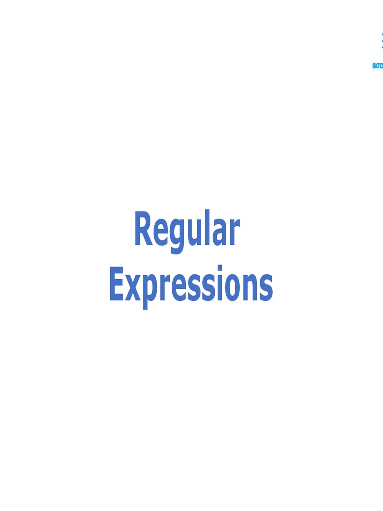 Regular Expression | PDF