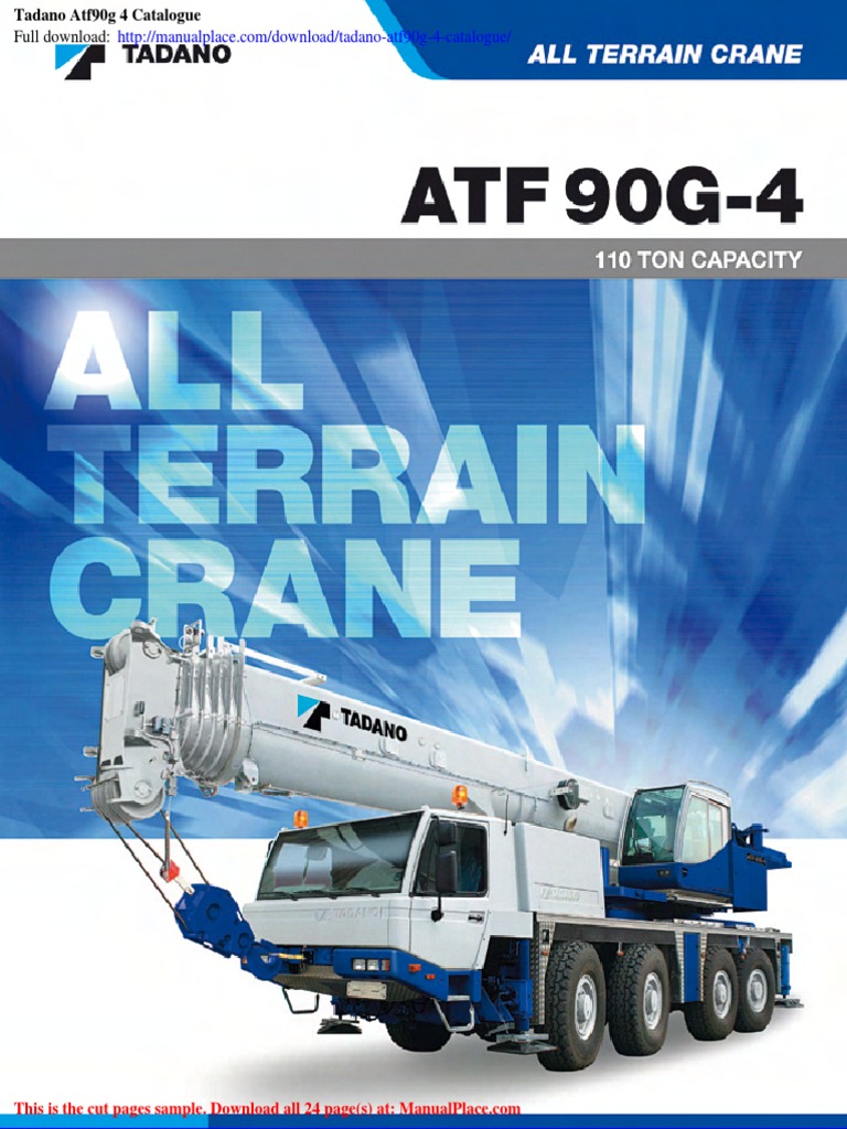 Tadano Atf90g 4 Catalogue | PDF