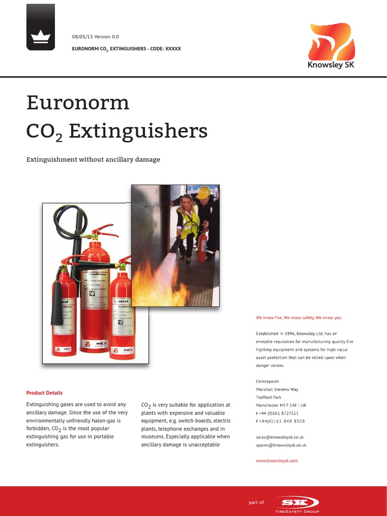 CO2 Extinguishers for Sensitive Equipment | PDF | Carbon Dioxide ...