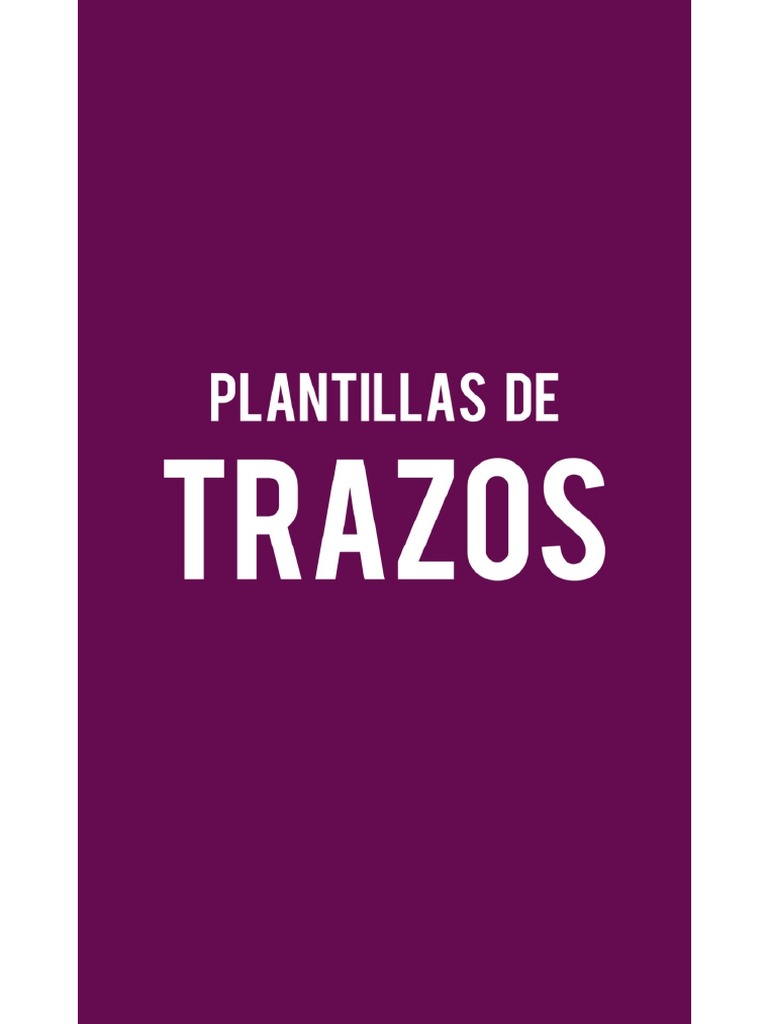 Plantilla de Trazos Para Imprimir | PDF