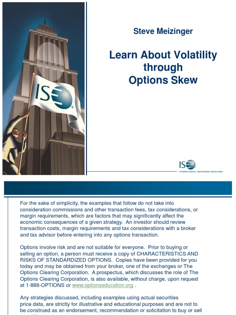 Ise Volatility Options Skew Nov 2010 Pdf Option Finance