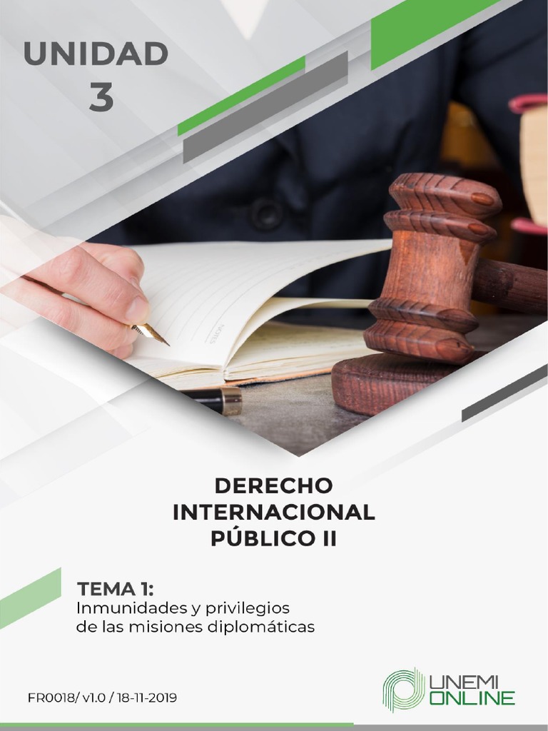 Dip Unidad 3 Tema 1 | PDF | Diplomacia | Misión diplomática