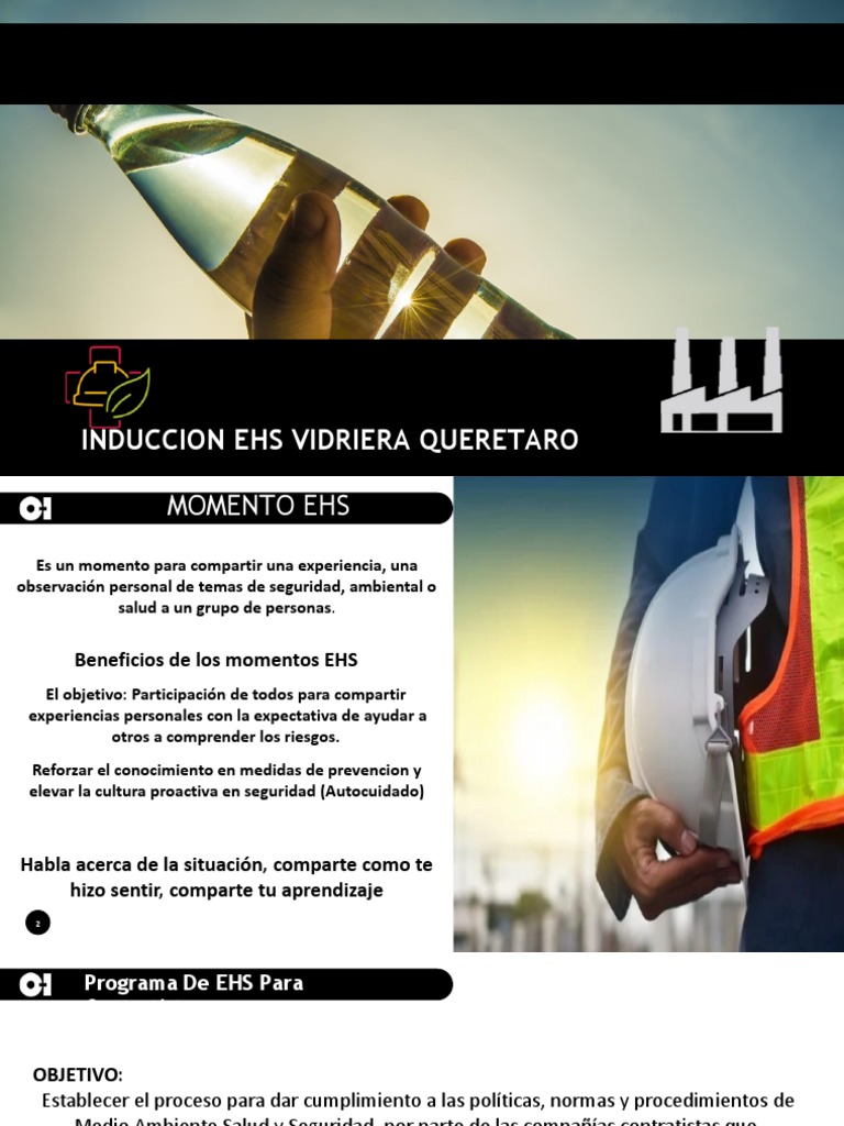 Presentacion Curso de Induccion EHS | PDF