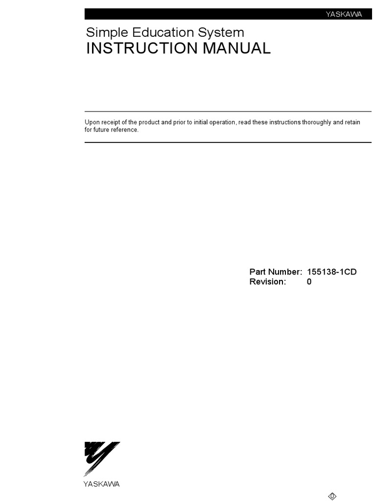 155138-1cd Yaskawa | PDF | Input/Output | Programmable Logic Controller