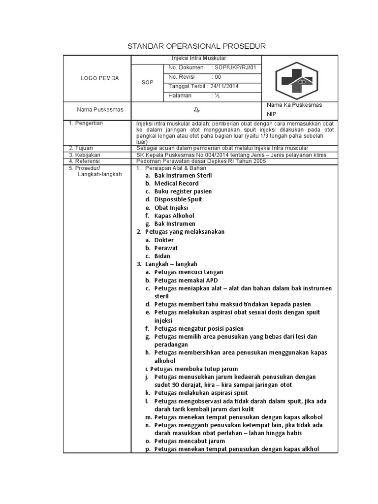 Format Standar Operasional Prosedur | PDF
