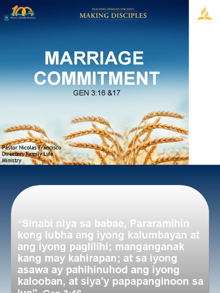 1 Marriage A Commitment | PDF