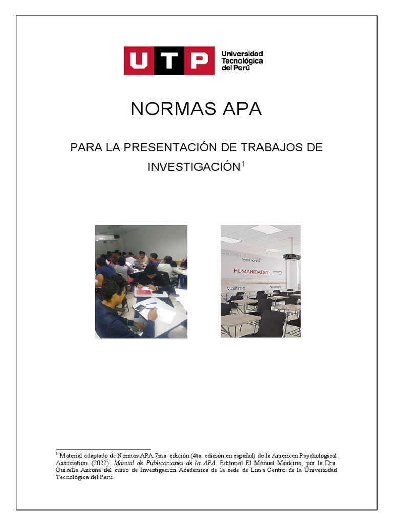 Semana 06 Tema 01 Manual De Estilo Apa Pdf Estilo Apa