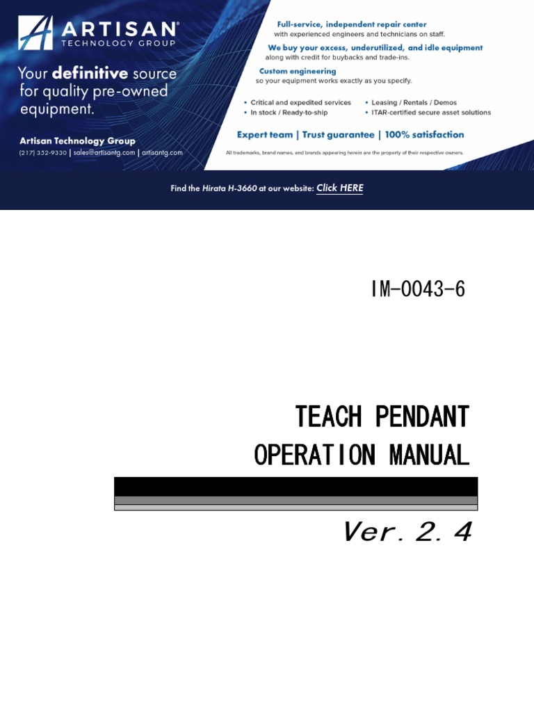 Hirata H3660 Manual | PDF