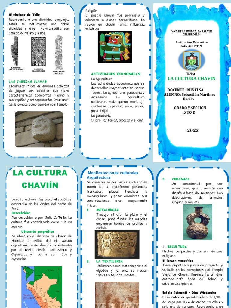 TRIPTICO Cultura Chavin Docxcultura Chavin 3 | PDF | Era precolombina ... TRIPTICO Cultura Chavin Docxcultura Chavin 3 | PDF | Era precolombina ...