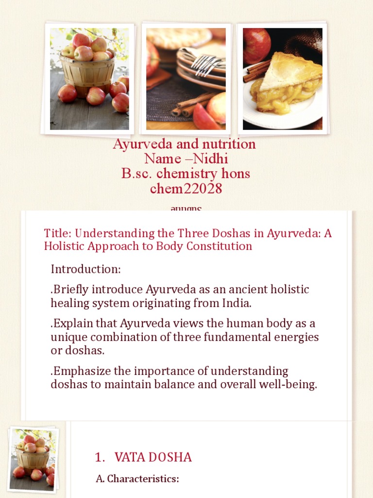 Ayurveda and Nutrition PPT 2 | PDF | Ayurveda | Anxiety