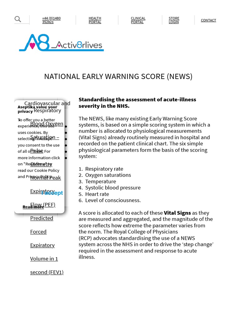 National Early Warning Score (NEWS) | PDF | Blood Pressure | Public ...