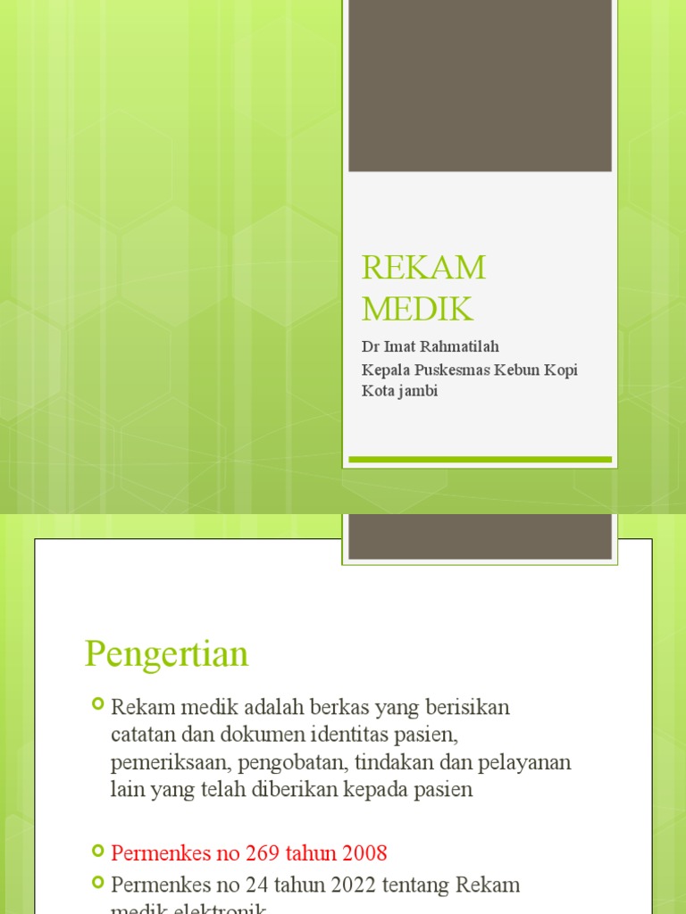 Rekam Medik - Ikm KK | PDF | Kesehatan Holistik