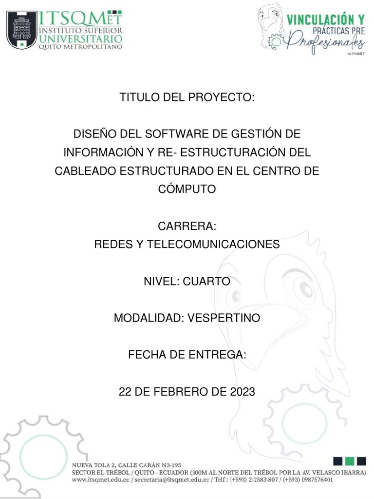 PROYECTO - REDES Y TELECOMUNICACIONES - Vespertino | PDF | Software | Red de computadoras