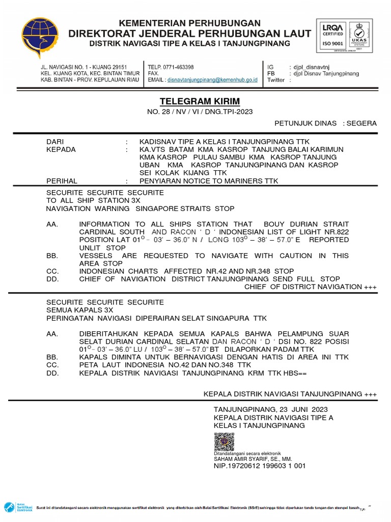 NTM Selat Durian Padam | PDF