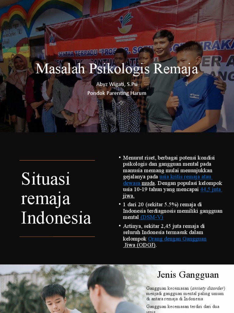Masalah Psikologis Remaja | PDF | Pengembangan Diri | Gaya Hidup