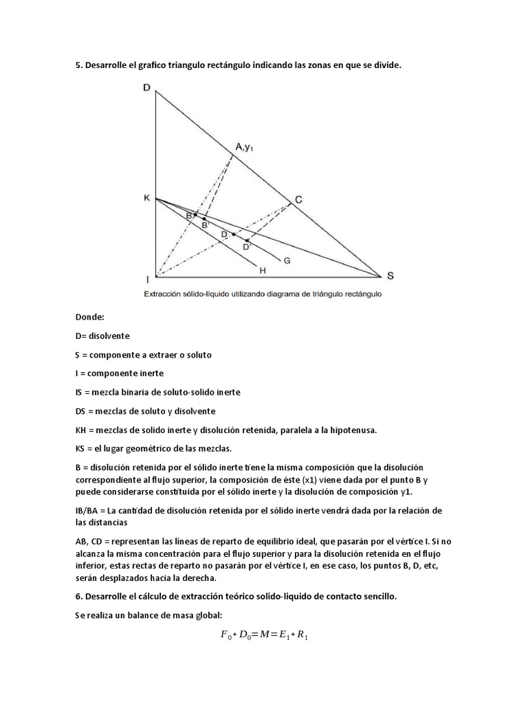 Extracción Sólido-Líquido: Teoría y Ejemplos | PDF