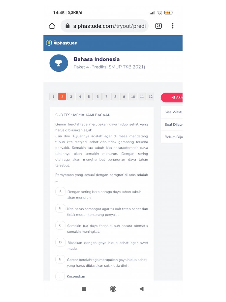 4.2 Soal Memahami Bacaan dan Penalaran Verbal | PDF