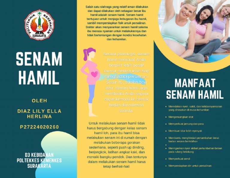 Leaflet Senam Hamil | PDF
