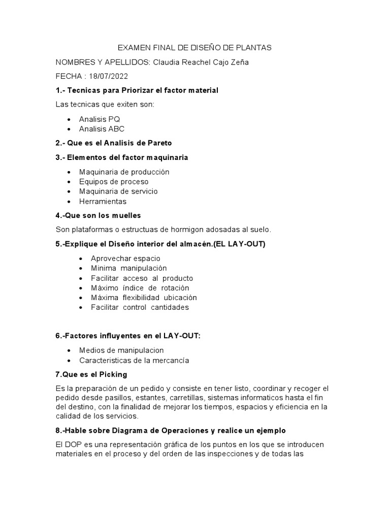 Diseño de Plantas Final | PDF | Porcentaje