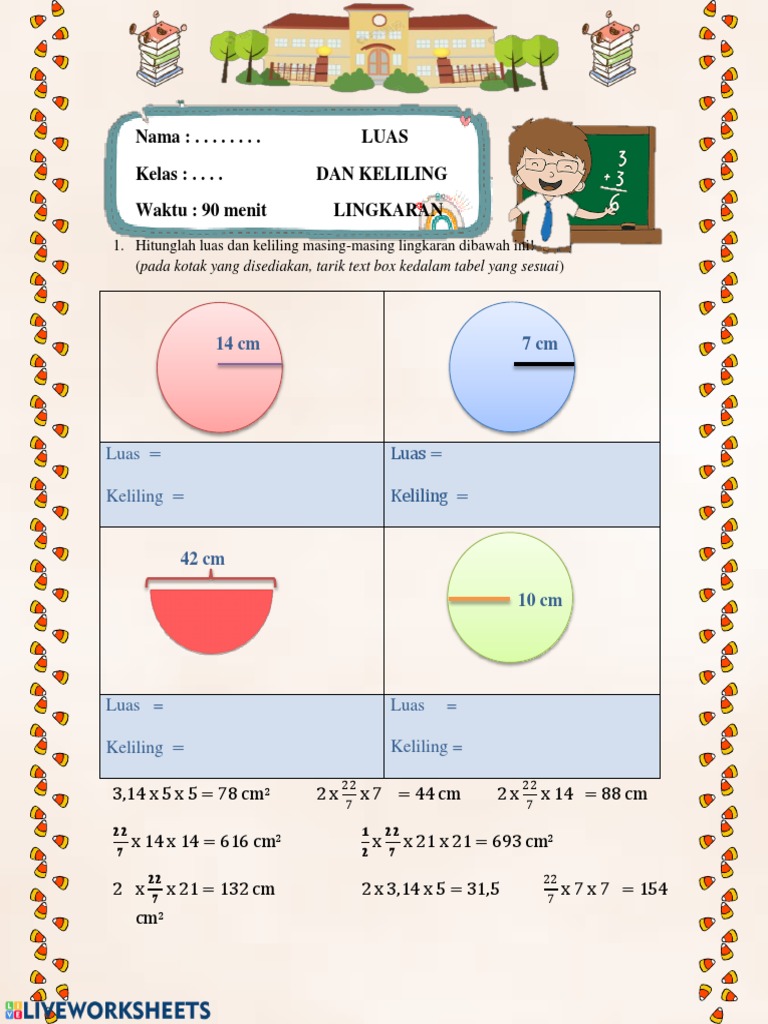 LKPD KELIling Lingkaran | PDF