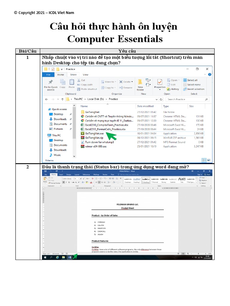 ICDL - Computer Essentials | PDF