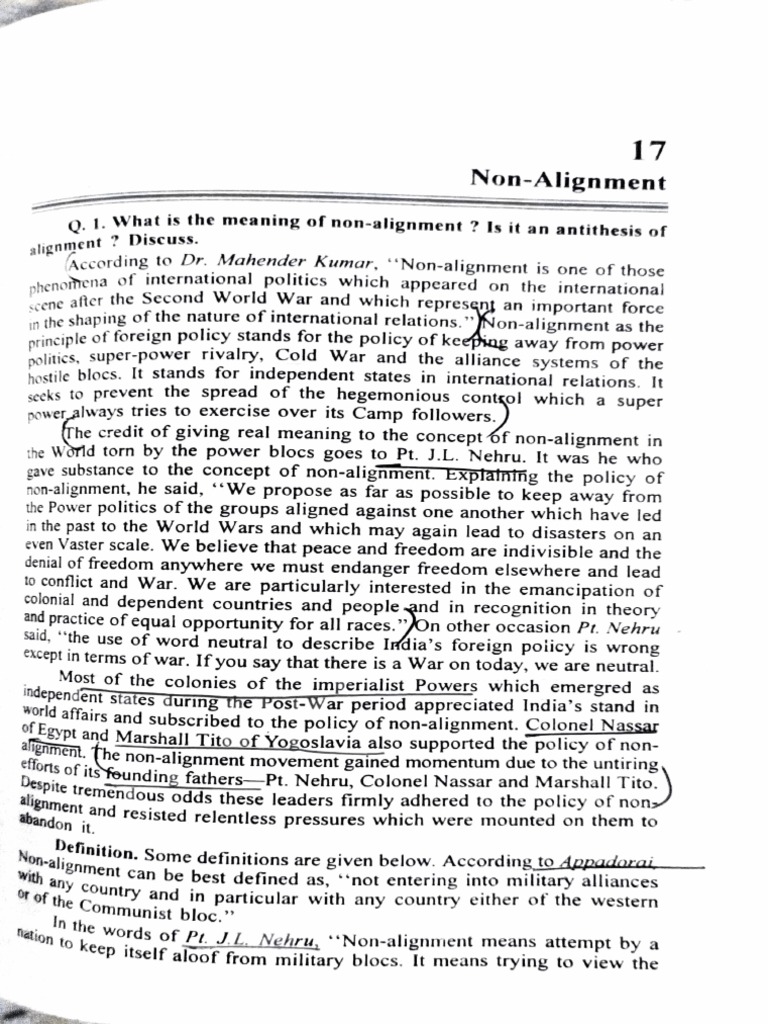 Non Alignment | PDF | Non Aligned Movement | Nationalism